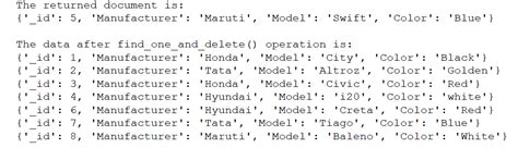python mongodb find one and delete query geeksforgeeks