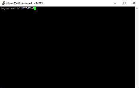 remote access to lab machines on windows using putty computer science