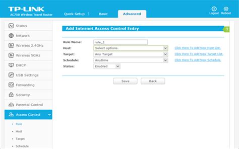 How To Configure Access Control On The Tl Wr902ac Standard Router And