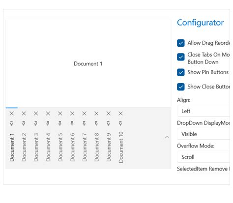 winui tab control telerik ui for winui
