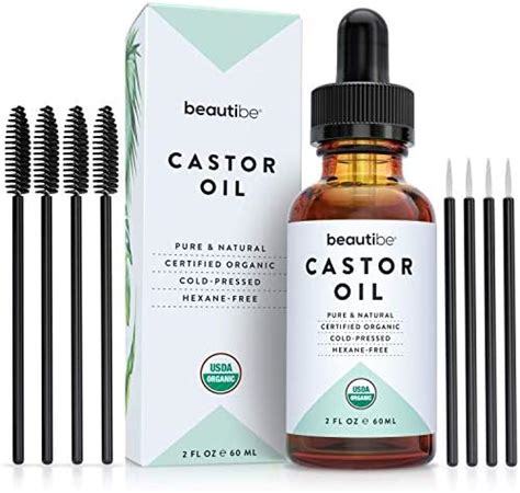 Castor Oil For Eyelashes And Eyebrows 2oz Usda Organic