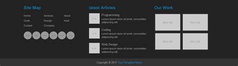 15 best free bootstrap footer examples 2019 colorlib