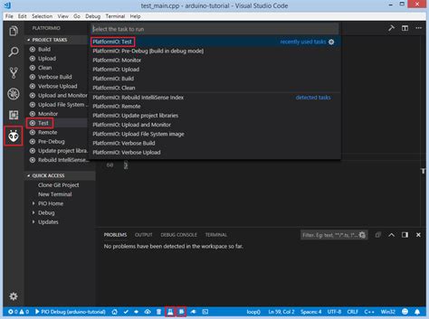 get started with arduino and esp32 devkitc debugging and unit testing