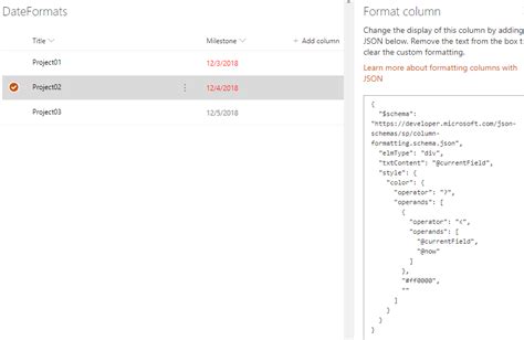 json date formatting referencing today problem microsoft tech