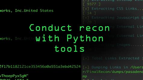 conduct reconnaissance with cross platform python tools [tutorial