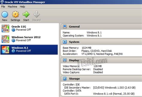 windows 8 1 x86 installation using virtualbox