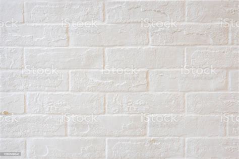 Latar Belakang Dinding Bata Putih Bertekstur Abstrak Brickwork Batu