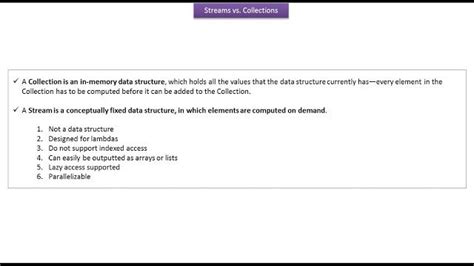 what is the difference between stream vs collection java