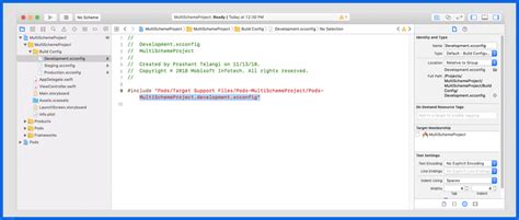 how to manage different build settings and configurations