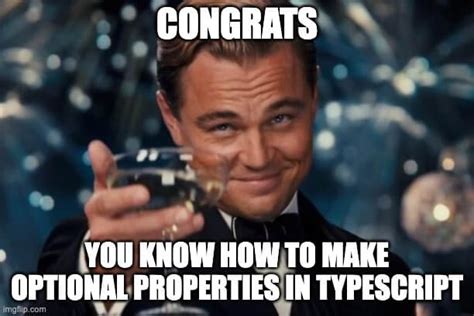 how to make an optional property in typescript