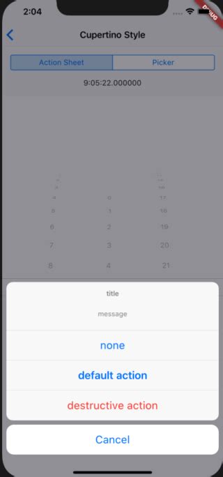 flutter release preview 2で追加されたcupertinoスタイルのwidgetを試してみた