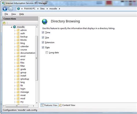 install moodle on iis server