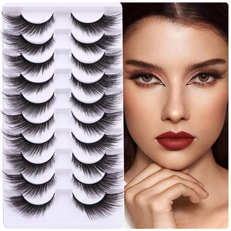 Buy False Eyelashes Fluffy Dramatic Faux Mink Fox Eye Lashes 20mm Full