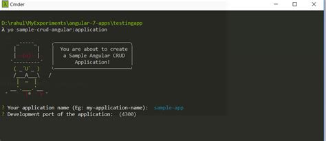 generator sample crud angular npm