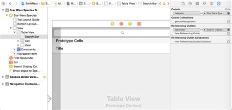 adding a search bar to a table view in swift grok swift