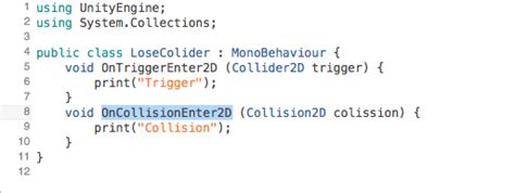 ontriggerenter2d and oncollisionenter2d not triggering in console ask