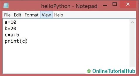 Python 6 Execution Of Python Onlinetutorialhub
