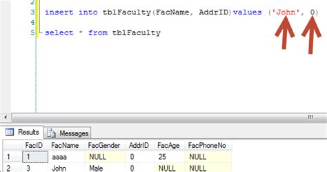 Microsoft Sql Server How To Bind Default Data