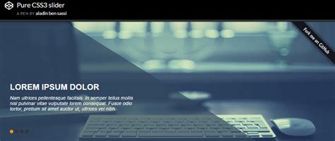 pure css slider without javascript jquery sliders