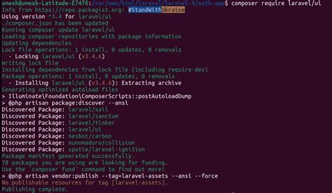 create ui auth using vue auth scaffolding in laravel 9 programming fields