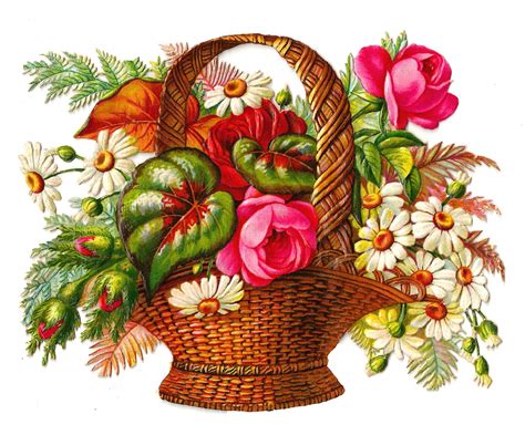 Basket Of Flowers Drawing At Getdrawings Free Download