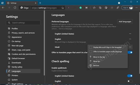 how to translate web page in microsoft edge using translation feature