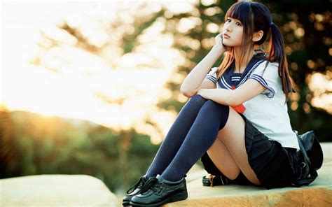 清纯的学生妹美女桌面壁纸 壁纸图片大全