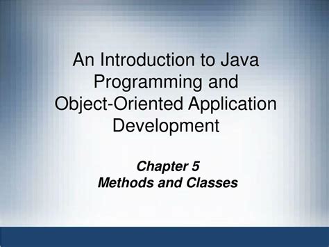 ppt an introduction to java programming and object oriented