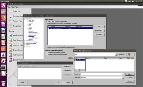 java adding archive to libre office using docker stack