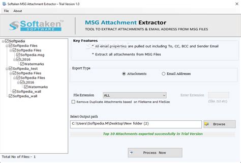 softaken msg attachment extractor download