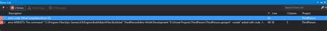 unspecific unhelpful build errors c gameplay programming unreal