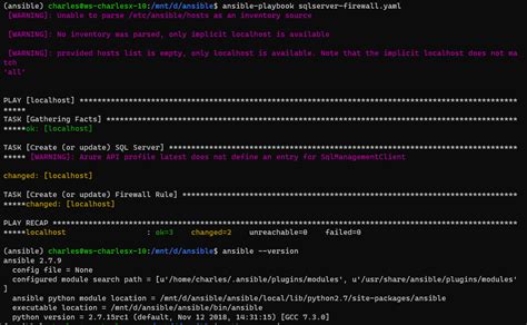 azure sql server does not allow for firewall update error creating