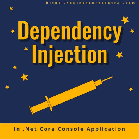 dependency injection in core console application