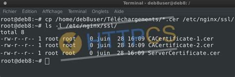 tuto comment installer un certificat ssl tls sur nginx