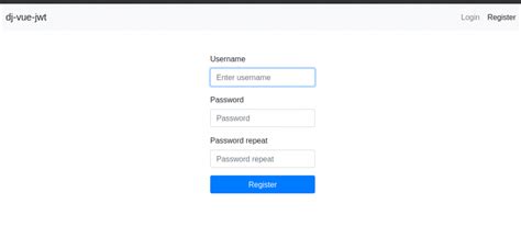 vue js ve django rest framework ile jwt authentication