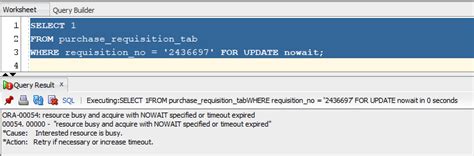 the requisition object is locked by another user ifs community