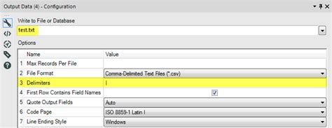 how to guide to writing delimited files comma pipe other alteryx