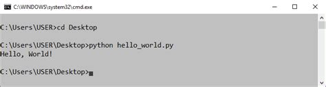 how to run hello world program in python