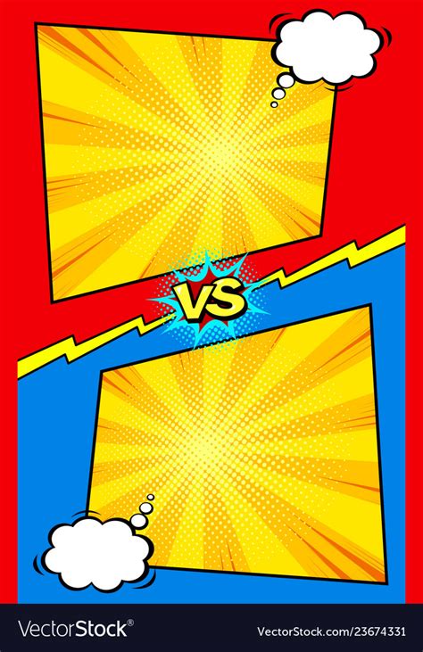 Comic Book Versus Background Royalty Free Vector Image