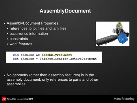 ppt introduction to autodesk® inventor® api and assemblies powerpoint