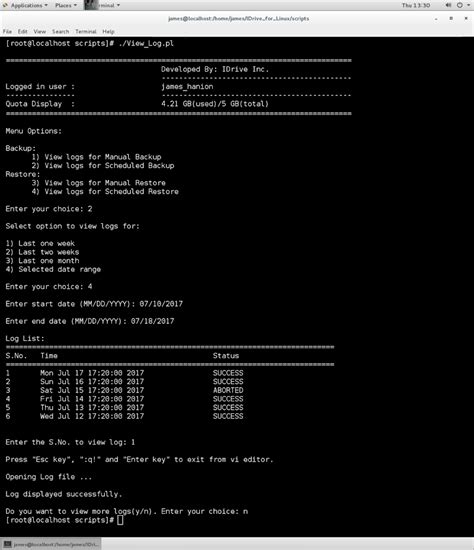 backup and restore linux servers using scripts
