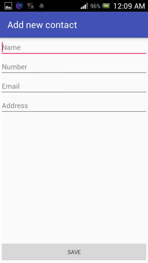 android sqlite database tutorial create insert update delete