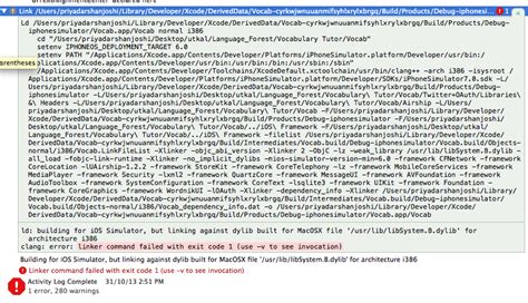 ios linker command failed with exit code 1 use v stack overflow
