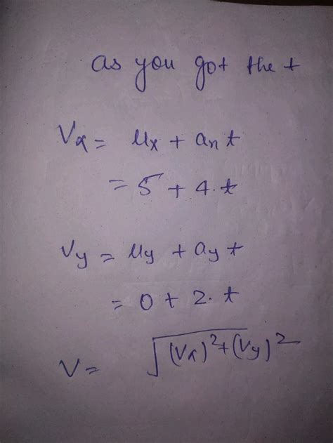 33 A Particle Starts From Origin T 0 With A Velocity 5i Ms And Moves