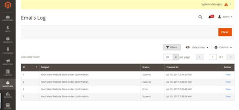 email logs smtp base table or view not foundsmtp and email sending