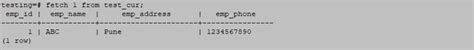 cursors in postgresql cursors actions and importance of postgresql