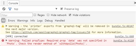 reactjs warning failed proptype required prop `data
