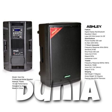 Jual Speaker Aktif Ashley Hero 15a Original Active Ashley Hero15a 15