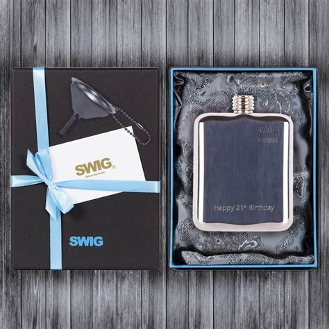 naked swig hip flask t set by swig