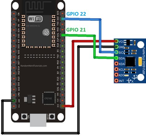 esp32 web server mpu 6050 accelerometer gyroscope 3d object random